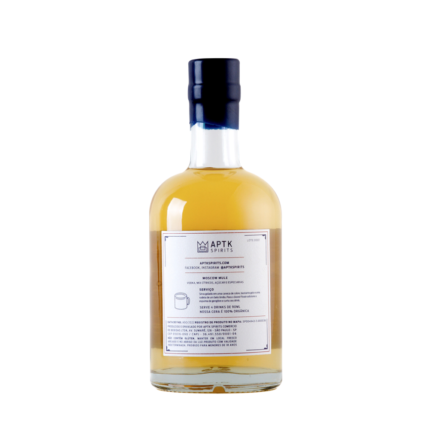 Kit Moscow Mule + Espuma de Gengibre – Custom Bottle – APTK Spirits